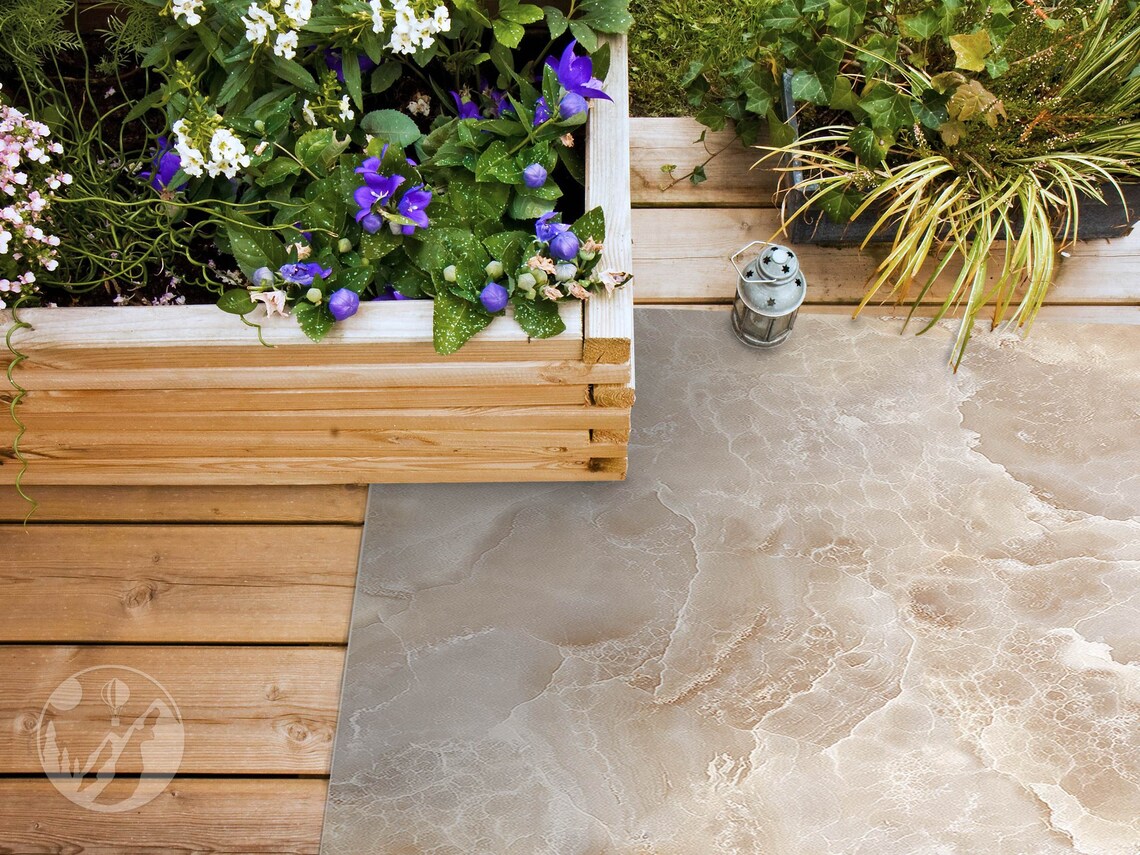 Light Brown Marble Vinyl Floor Mat Marble Vinyl Floor Mat | Etsy