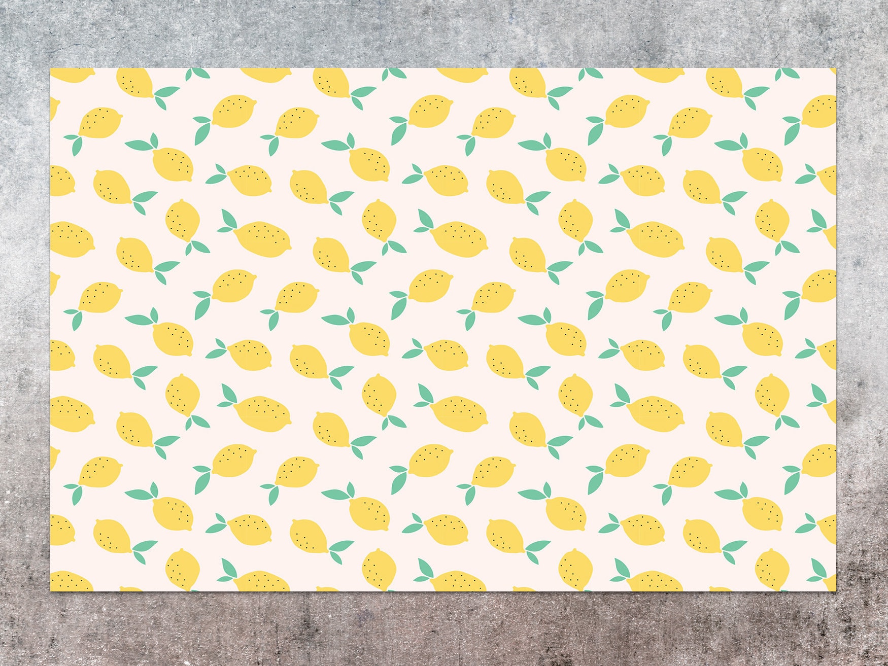 Lemonade Yellow Lemon Vinyl Mat Yellow Vinyl Floor Mat Green - Etsy