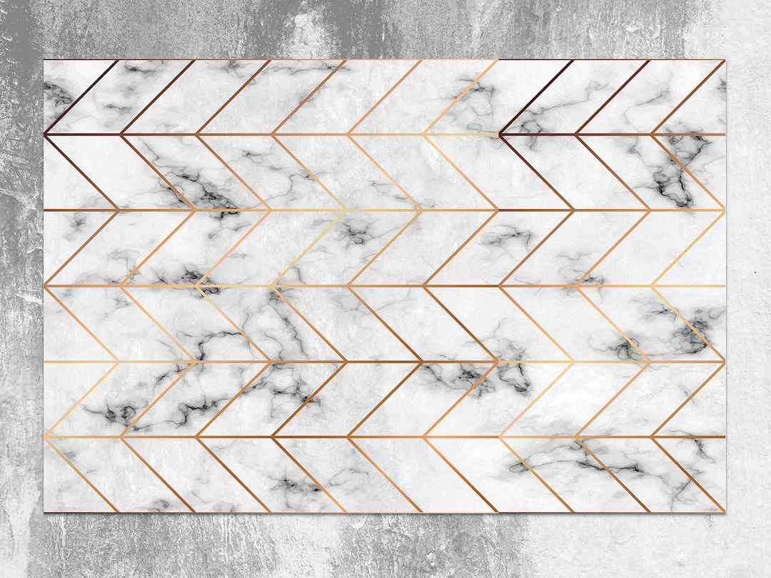 Marble Gold Imitation Vinyl Mat, Gray Vinyl Rug, Gold Linoleum Rug ...
