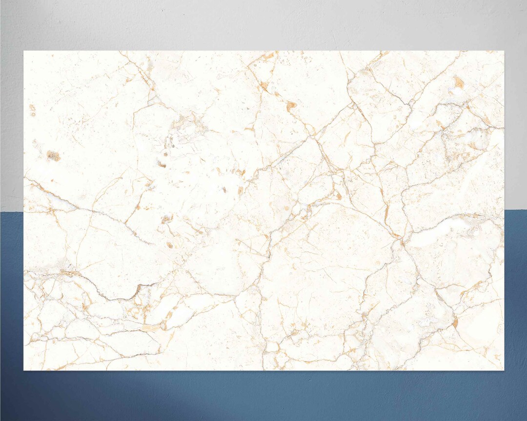 Crushed Cream Marble Vinyl Mat, Marble Vinyl Mat, Gold and Beige Vinyl ...