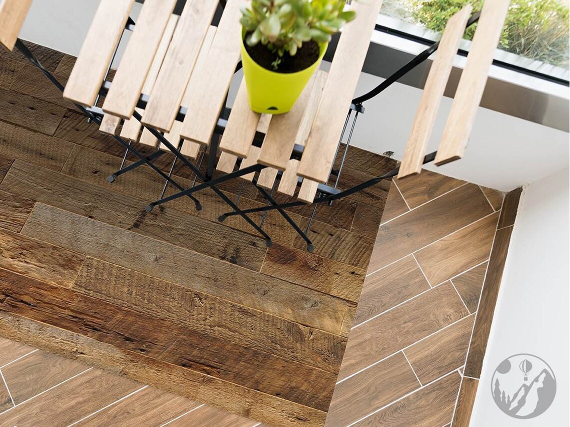 Bright Coconut Boards Vinyl Mat, Wood Vinyl Mat, Brown and Bronze Vinyl ...