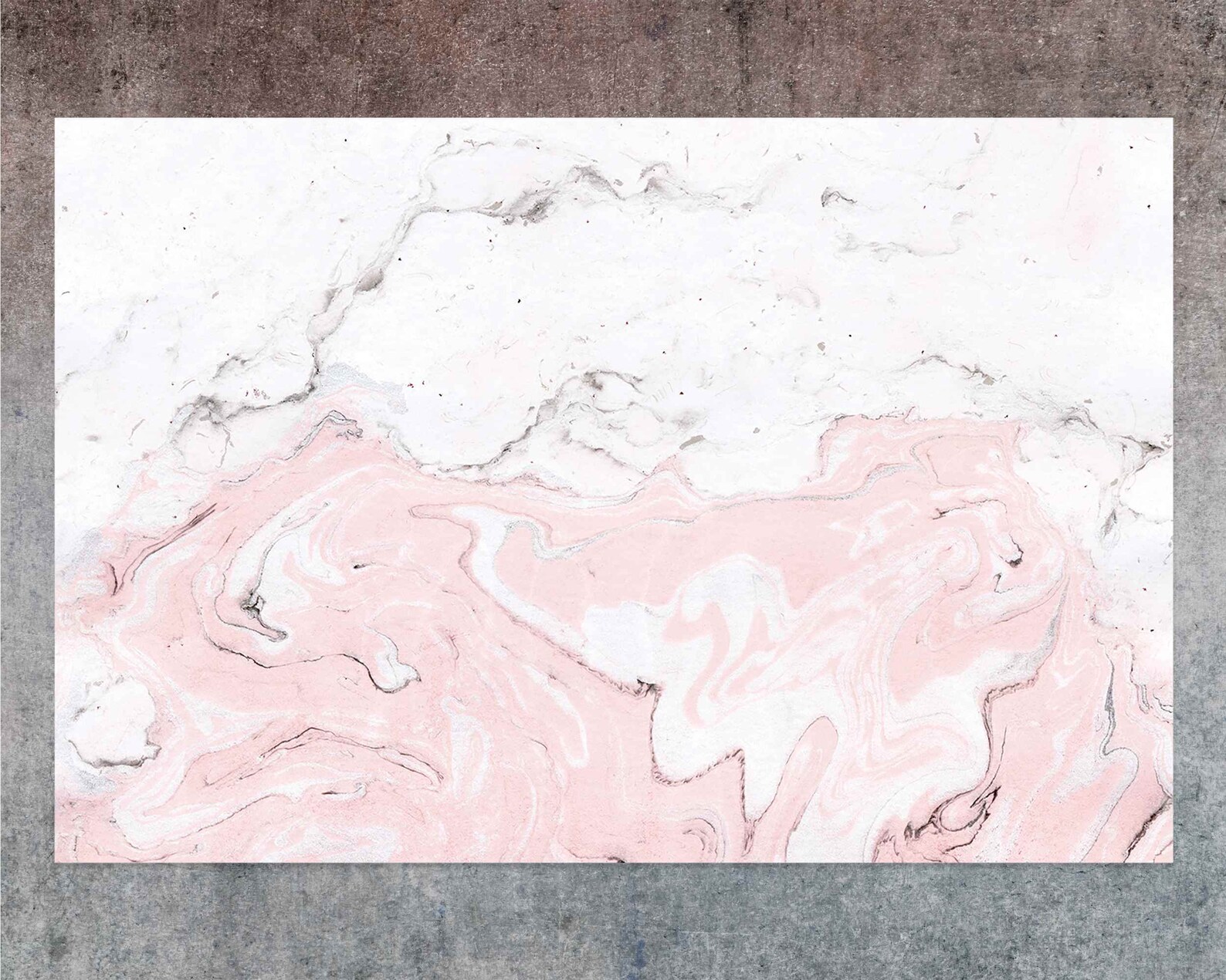 Marble White Pink Rug Vinyl Mat Marble Vinyl Floor Mat Pink | Etsy