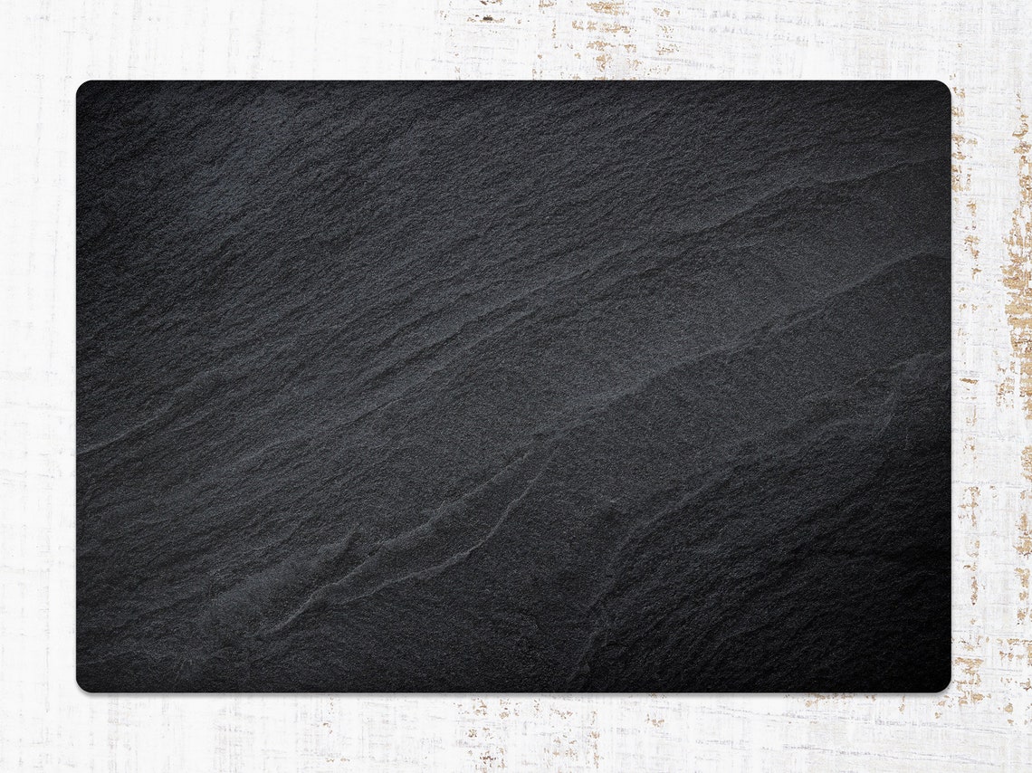 Black Marble Chair Mat, Black Protective Mat, Gray Splat Mat, Stone ...