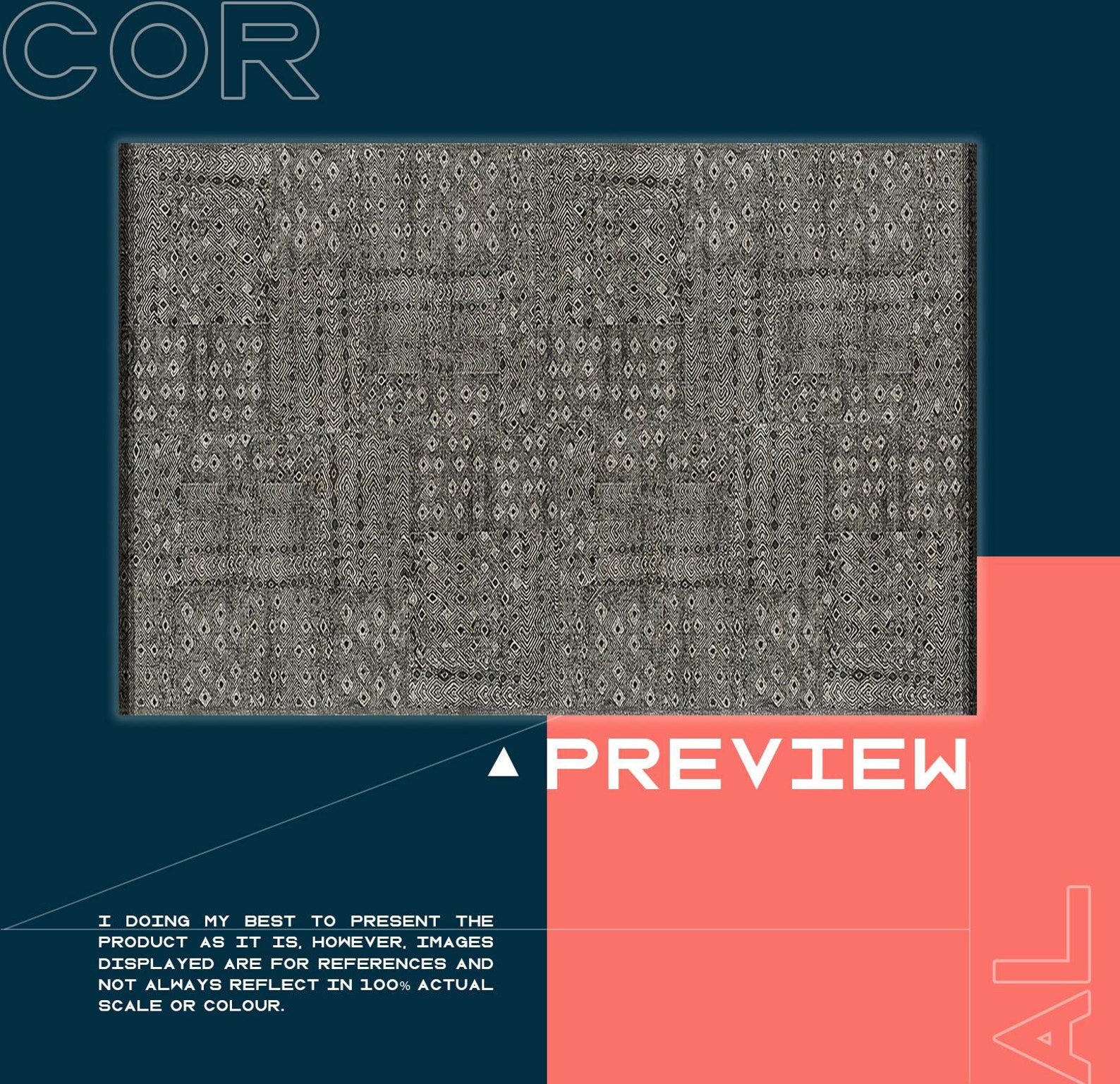 Gray Graphite Ethno Texture Vinyl Rug Ethnic Vinyl Rug Gray | Etsy