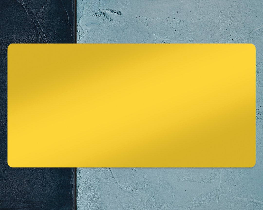 Yellow Desk Pad, Yellow Desk Protector, Yellow Desk Blotter, Yellow ...