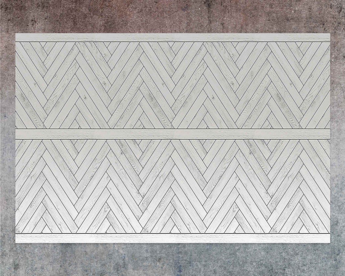 Light Gray Herringbone Vinyl Rug Herringbone Vinyl Mat Gray - Etsy