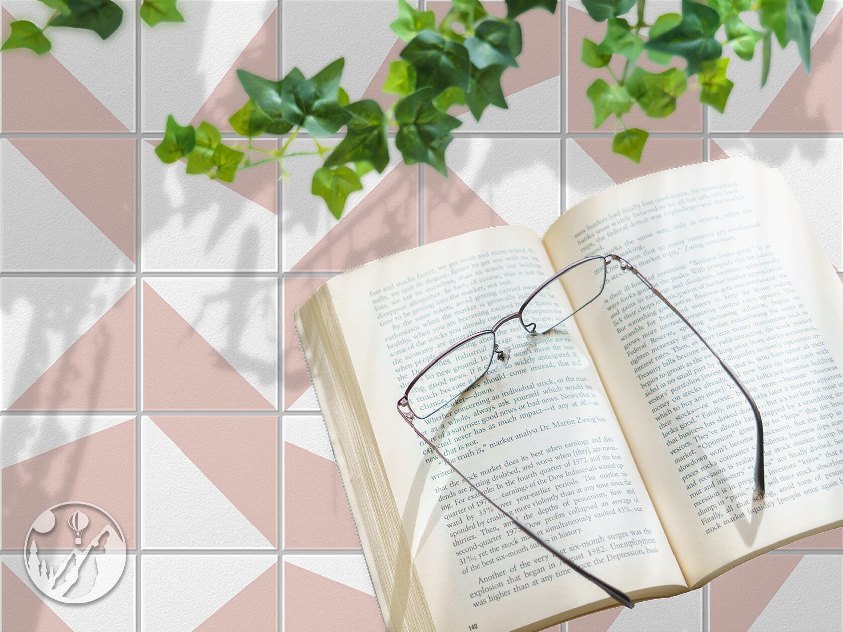 Tiles Pale Pink Geometric Vinyl Mat Pink Vinyl Rug Orange - Etsy