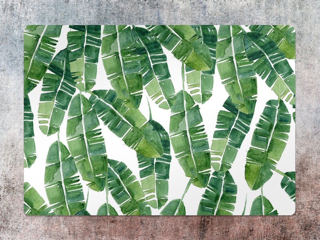 Green Exotic Leaves Chair Mat Green Splat Mat White Vinyl - Etsy