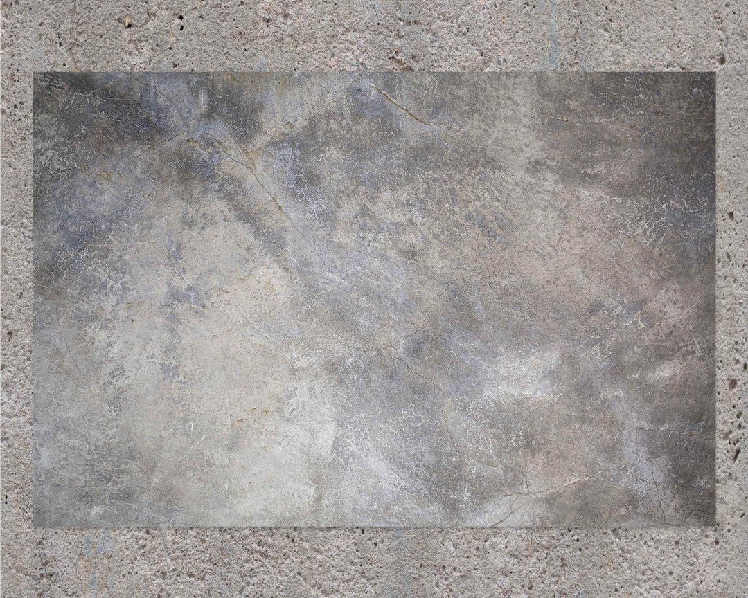 Dark Gray Texture Concrete Vinyl Rug, Solid Vinyl Floor Mat, Gray and ...