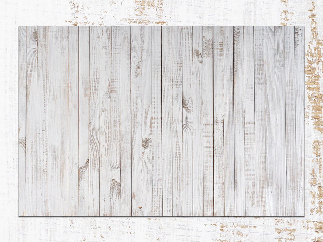 White Painted Old Wooden Vinyl Mat, Bronze Vinyl Rug, White Linoleum ...