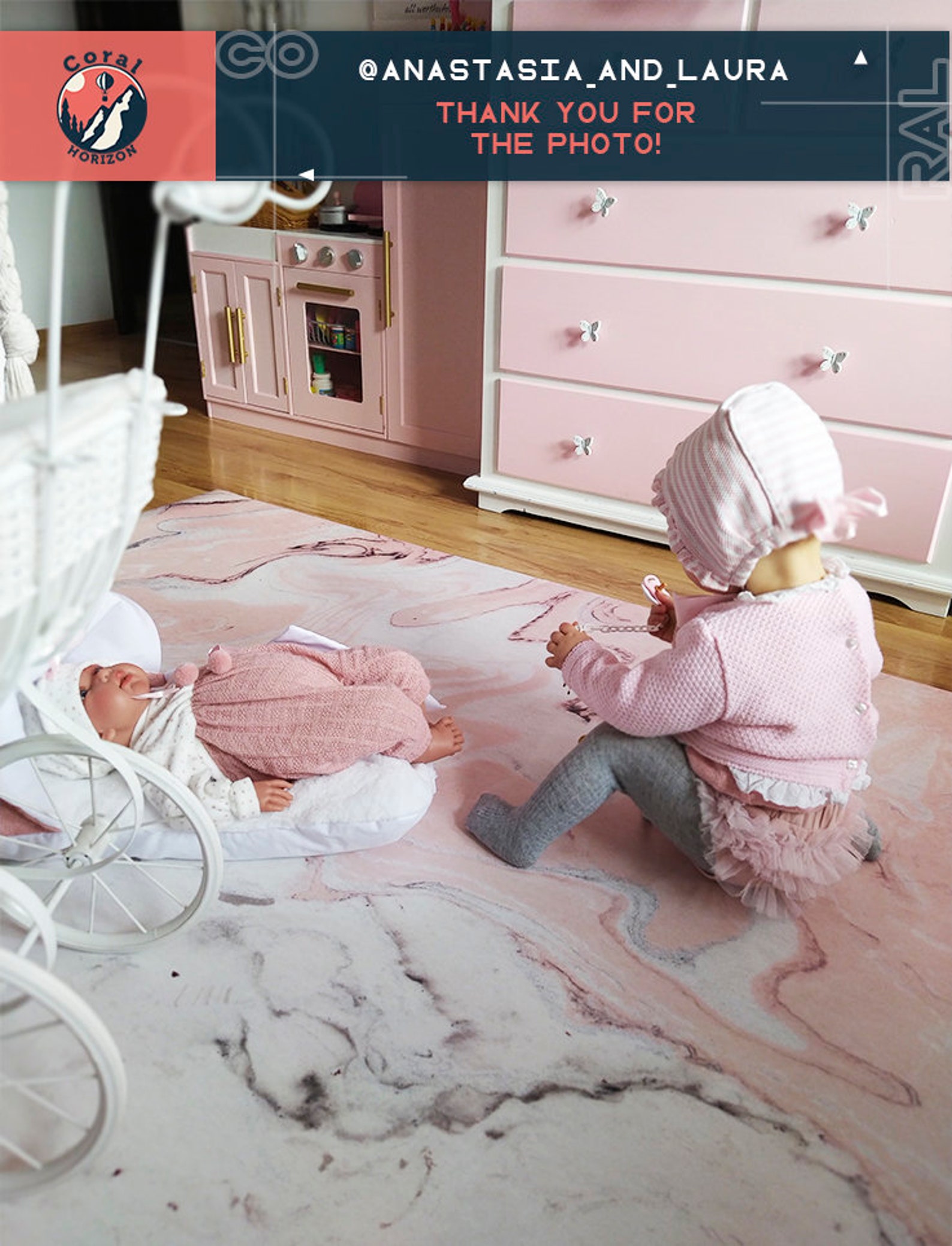 Marble White Pink Rug Vinyl Mat Marble Vinyl Floor Mat Pink | Etsy