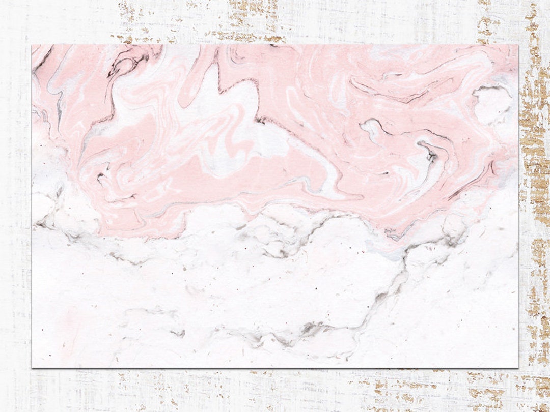 Abstract Pink Marble Vinyl Mat, Pink Linoleum Rug, Beige Vinyl Floor ...