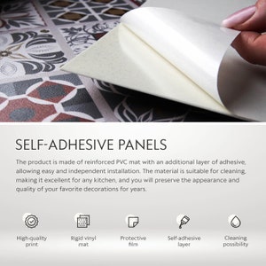 Ornamental Pattern Panel Stickers, Peel and Stick Panels, Abstraction ...