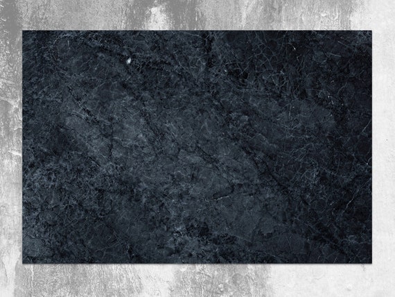 Elegant Marble Dark Navy Blue Vinyl Mat Navy Linoleum Rug - Etsy