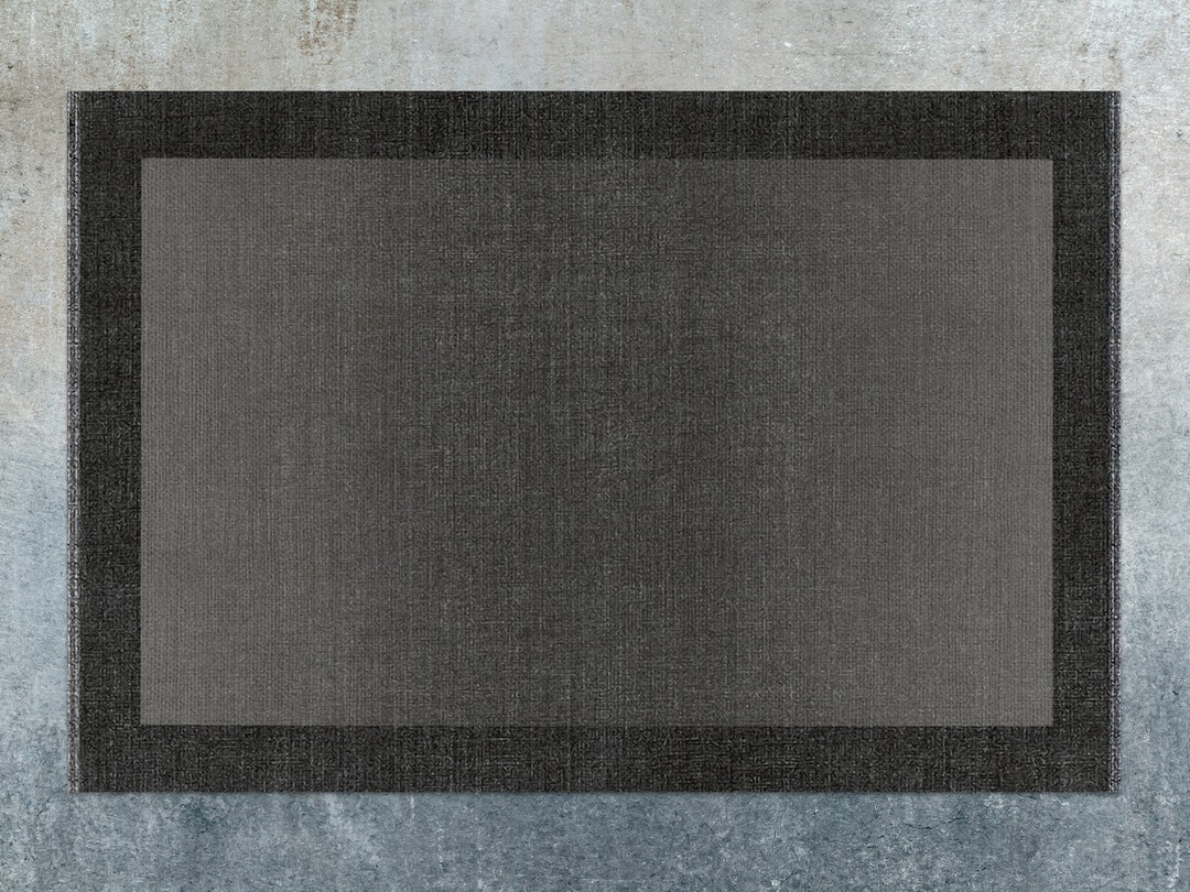Shadded Gray Material Vinyl Mat, Black Vinyl Floor Mat, Gray Vinyl Rug ...