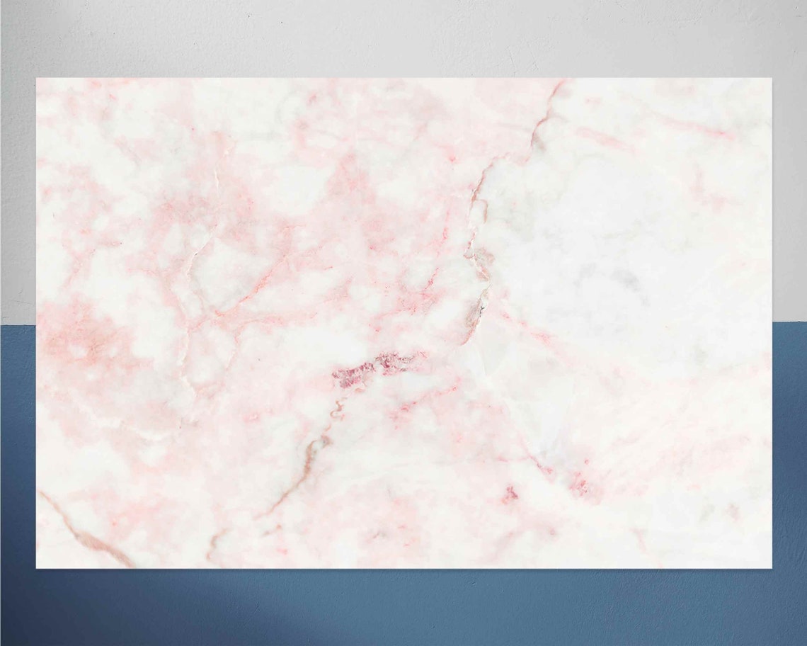 White and Pink Marble Vinyl Rug Marble Vinyl Rug Pink and - Etsy