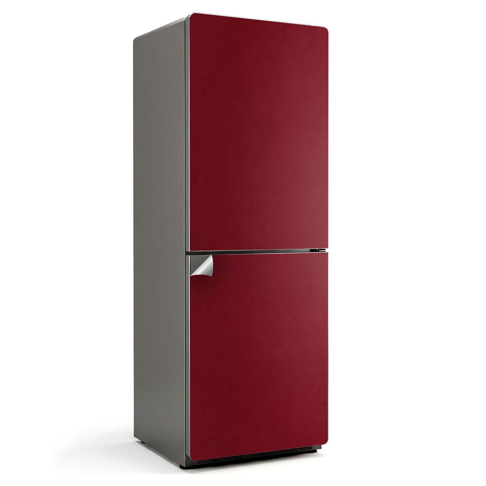 Color: Burgundy Fridge Door Cover, Claret Refrigerator Sticker, Kitchen ...