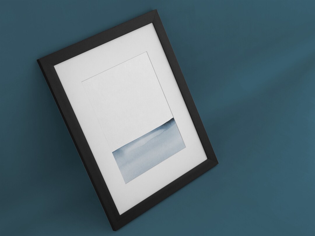 Blue Watercolor Print Calm Seas 1 Digital Download Minimalist Ocean Art ...