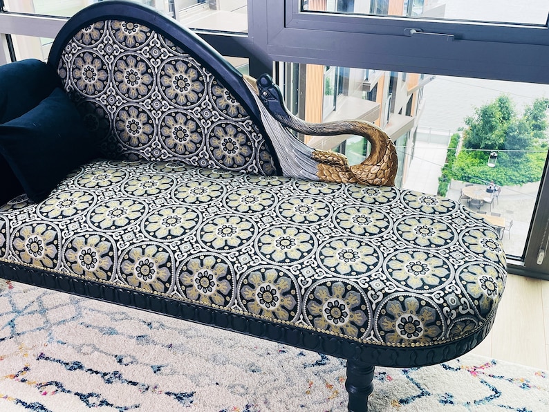 Custom Upholstered Lounging Chaise - Etsy