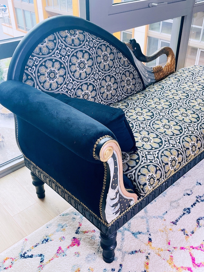 Custom Upholstered Lounging Chaise - Etsy