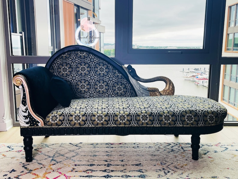 Custom Upholstered Lounging Chaise - Etsy