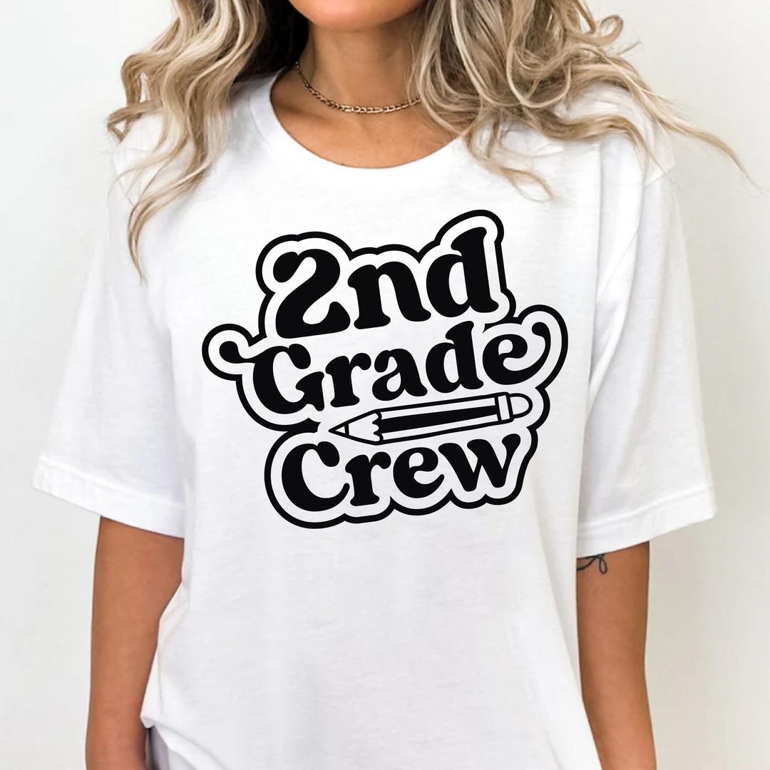 Second Grade Crew Svg, Dxf Eps Png, Second Grader Svg, 2nd Grade ...