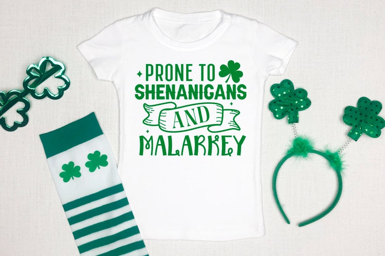 Prone to Shenanigans and Malarkey St Patricks Day Svg, Leprechaun Svg ...