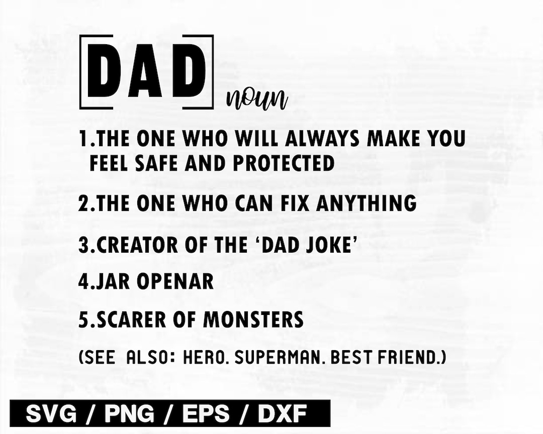Dad Definition Svg, Dad Svg, Fathers Day Svg, Funny Dad Svg, Father Svg ...