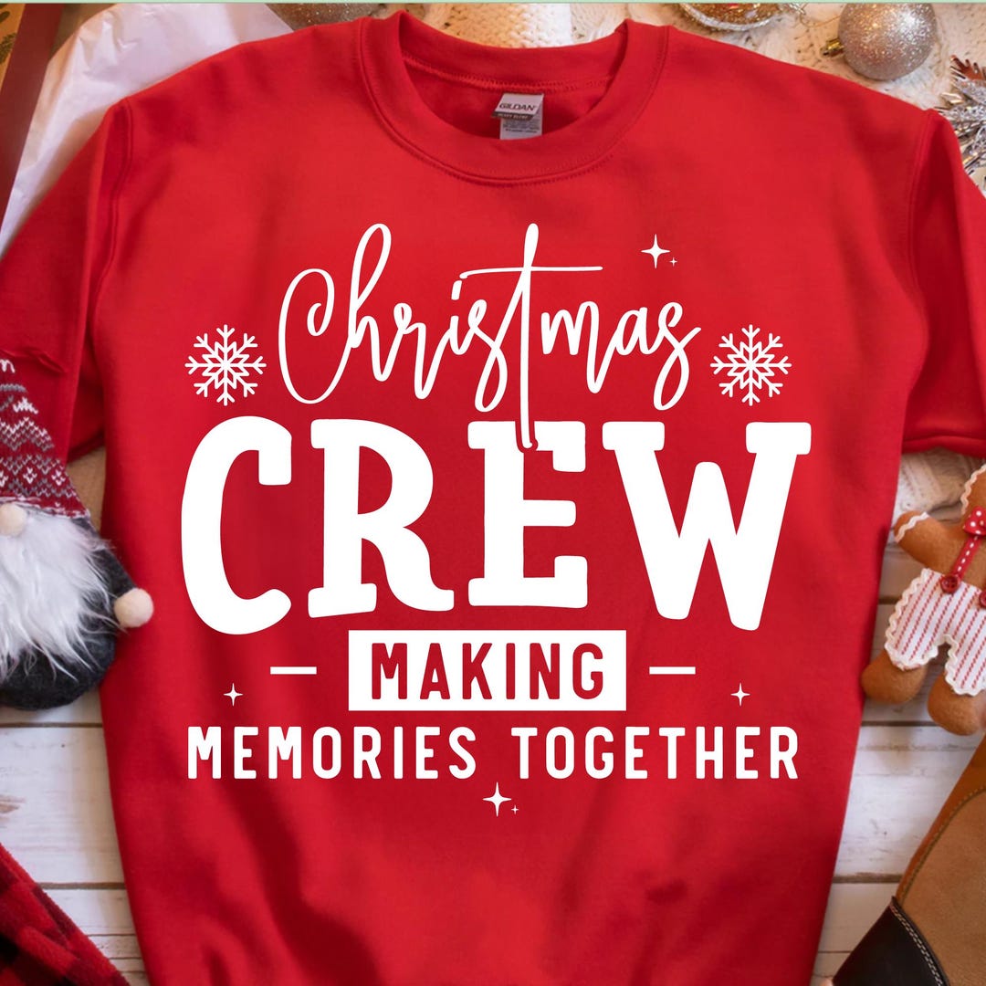 Christmas Crew SVG PNG Files for Cricut and Sublimation, Family ...