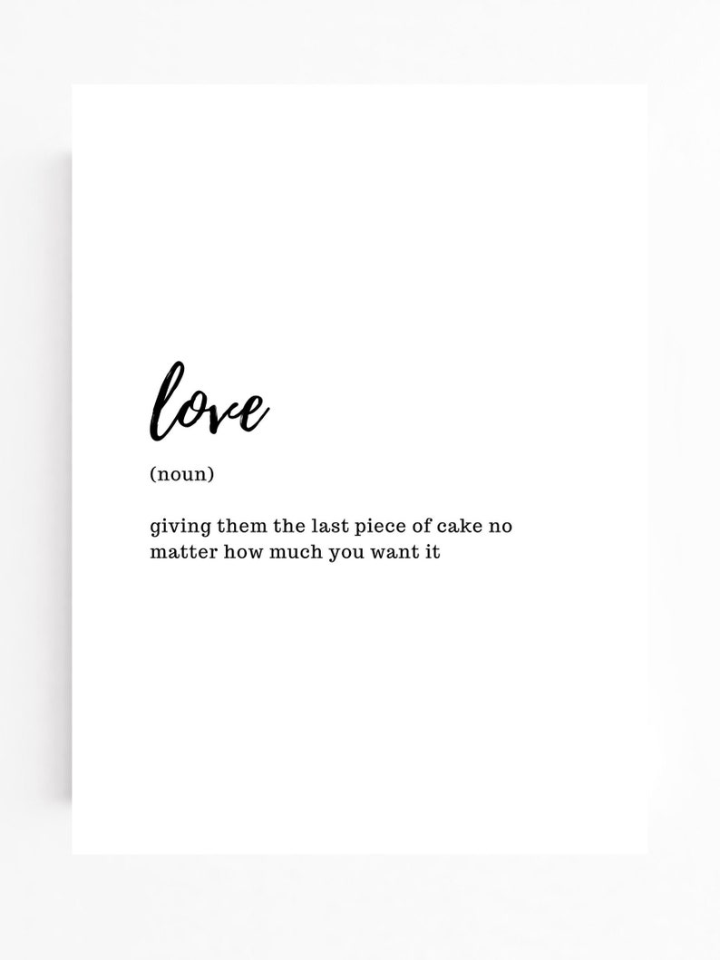 Love Definition Digital Download - Etsy
