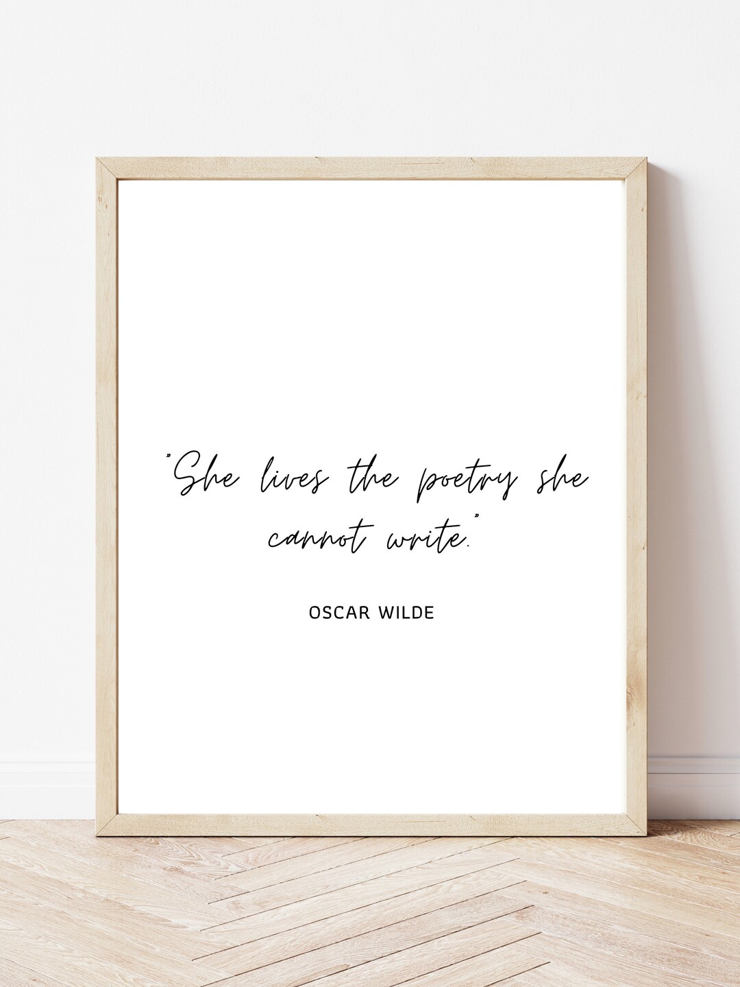 Literary Quote Digital Download, Oscar Wilde Quote, Digital Print, Wall ...