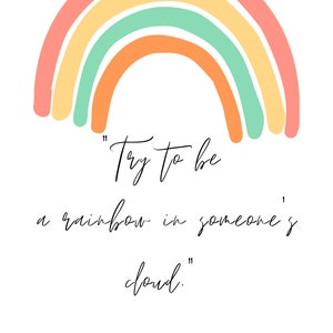 Literary Quote Digital Download, Maya Angelou Rainbow Quote, Digital ...