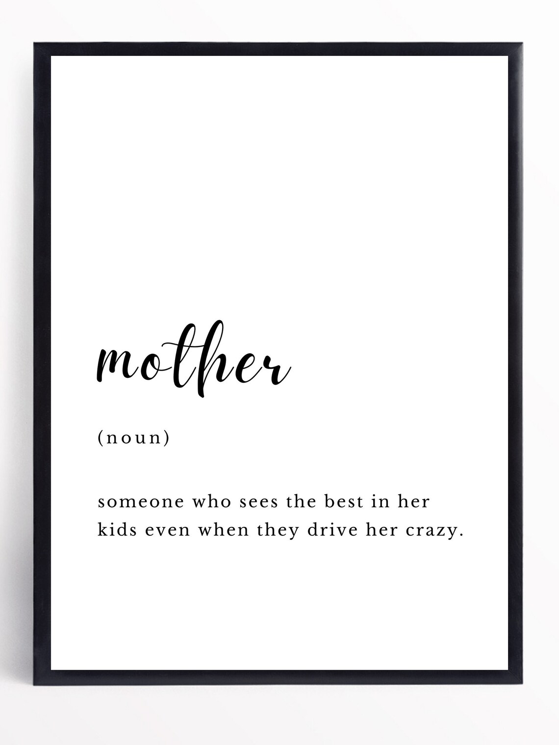 Mother Definition Digital Download, Digital Print, Mother Poster, Wall ...
