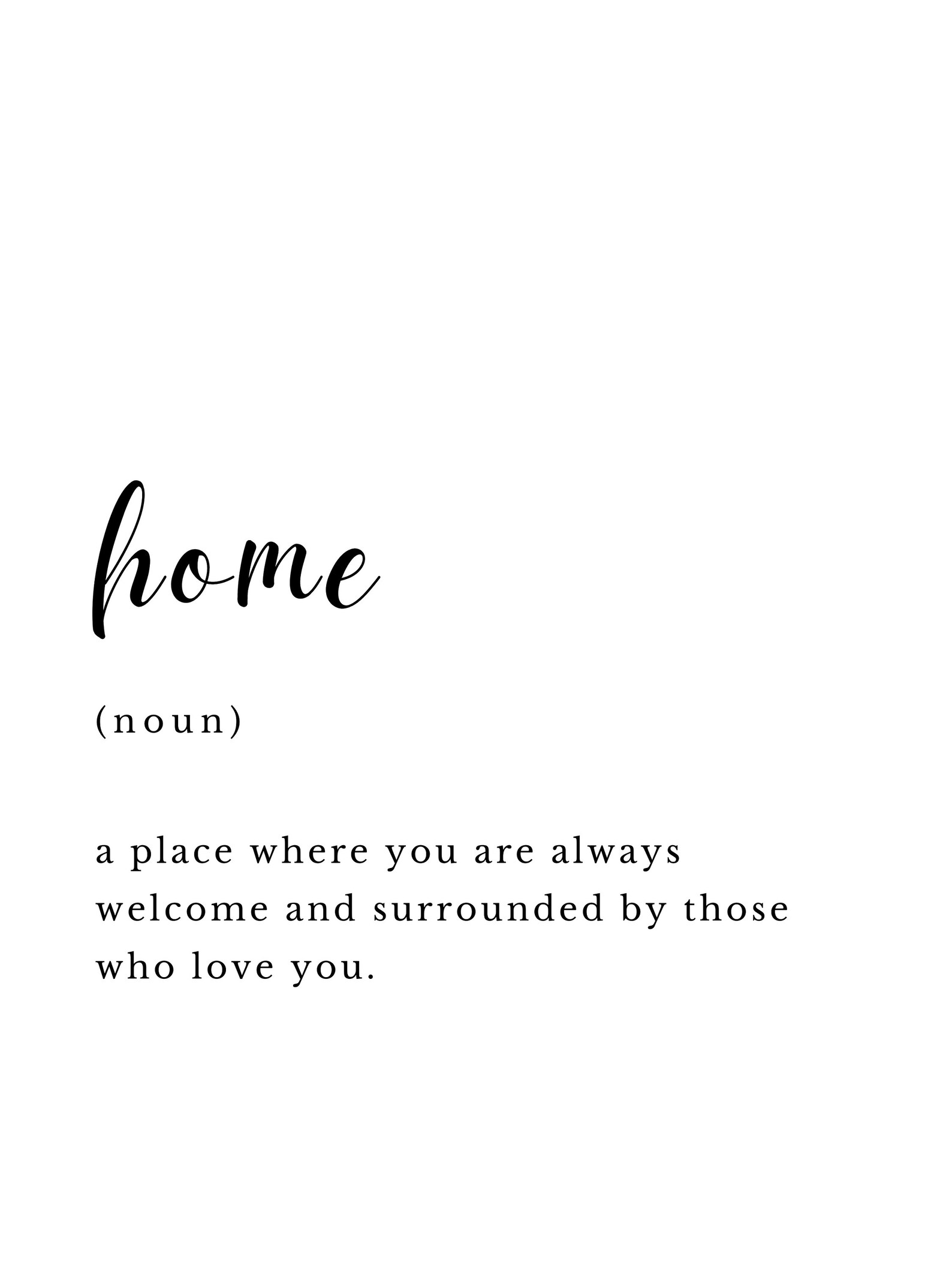Home Definition Digital Download, Digital Print, Home Wall Art - Etsy