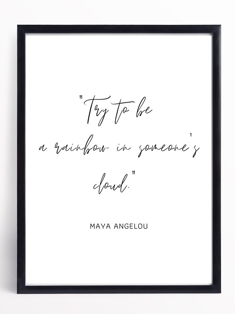 Literary Quote Digital Download, Maya Angelou Quote, Digital Print ...