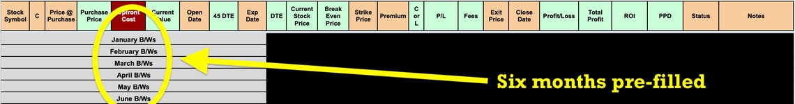 Buy/write Strategy Spreadsheet - Etsy