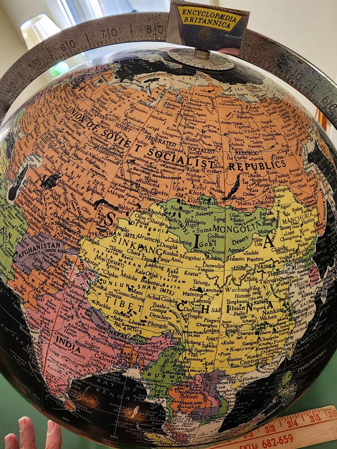 Vintage Black Globe World 1960 Replogle Globes, Chicago, Ill. - Etsy