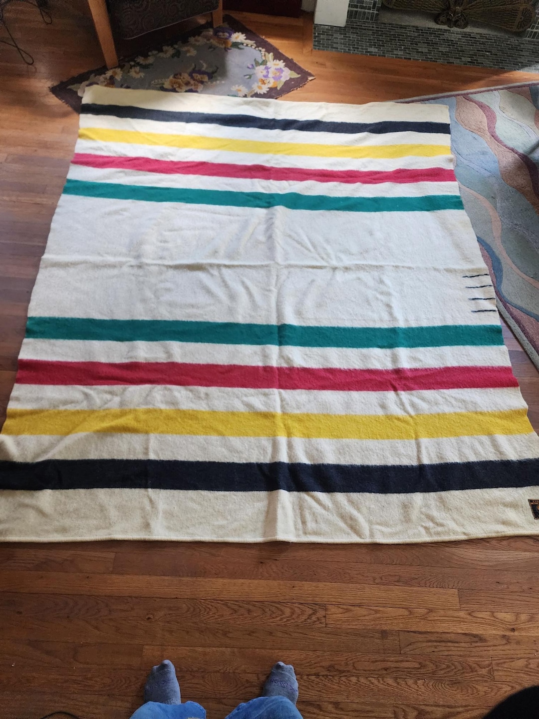 Early WHITNEY 4 Point Hudson Blanket 72 X 89 - Etsy