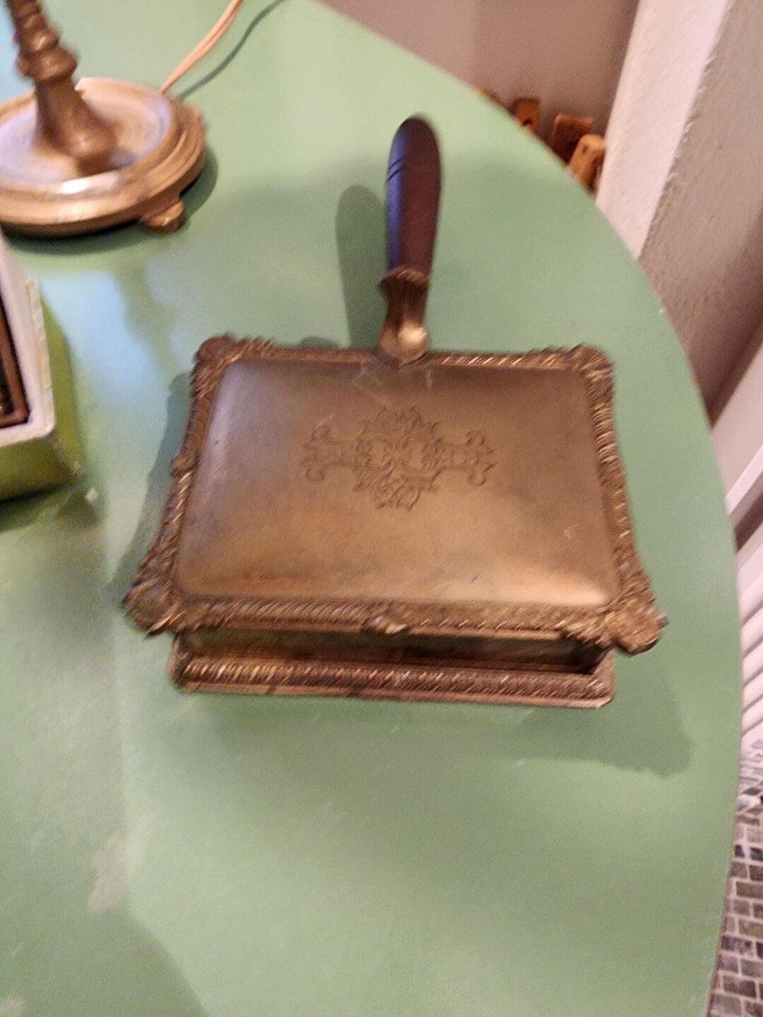 Vintage Brass Silent Butler - Etsy