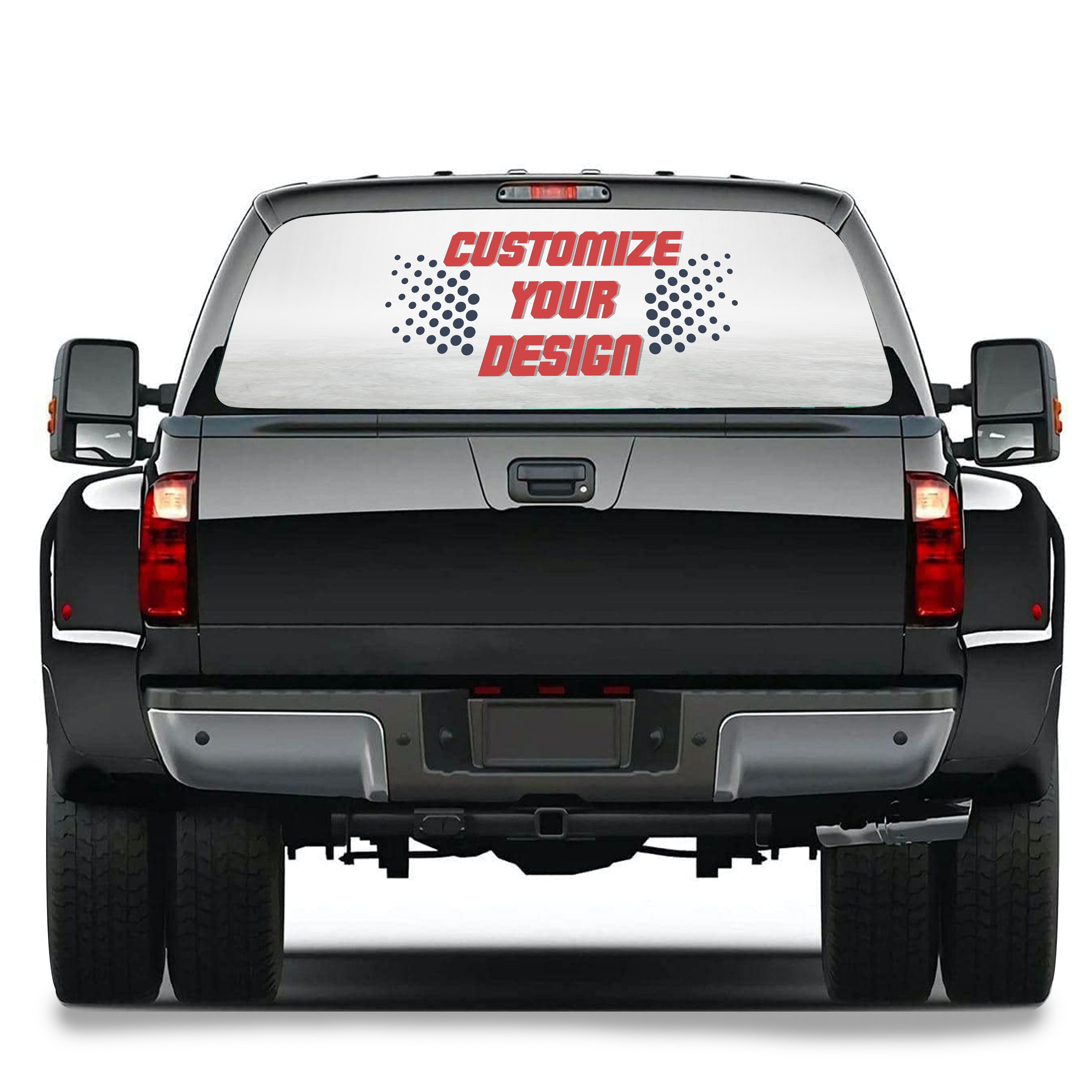 Back Glass Stickers For Trucks