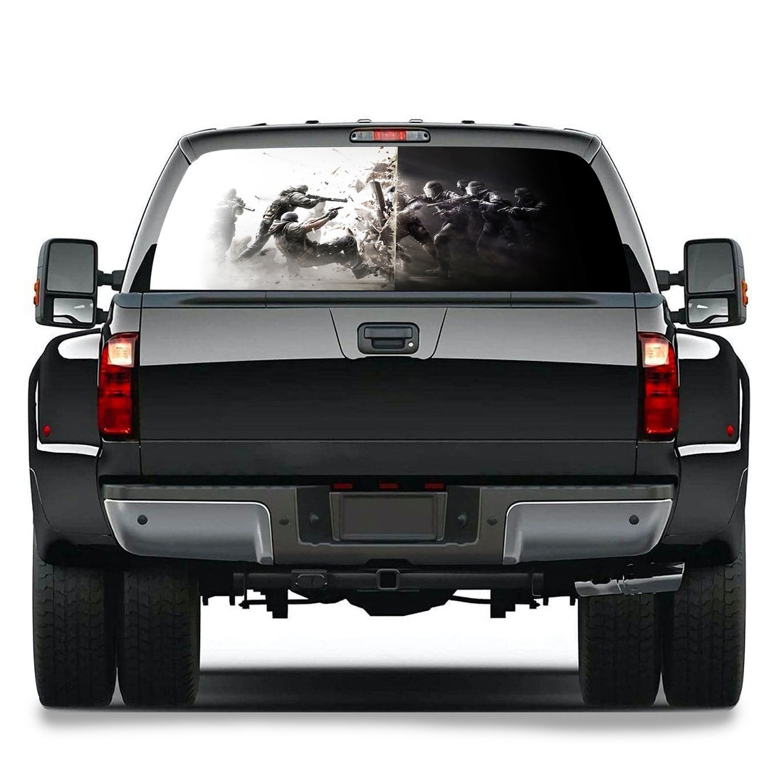 Rear Truck Window Decals 66x22'' Pickup Truck Back - Etsy