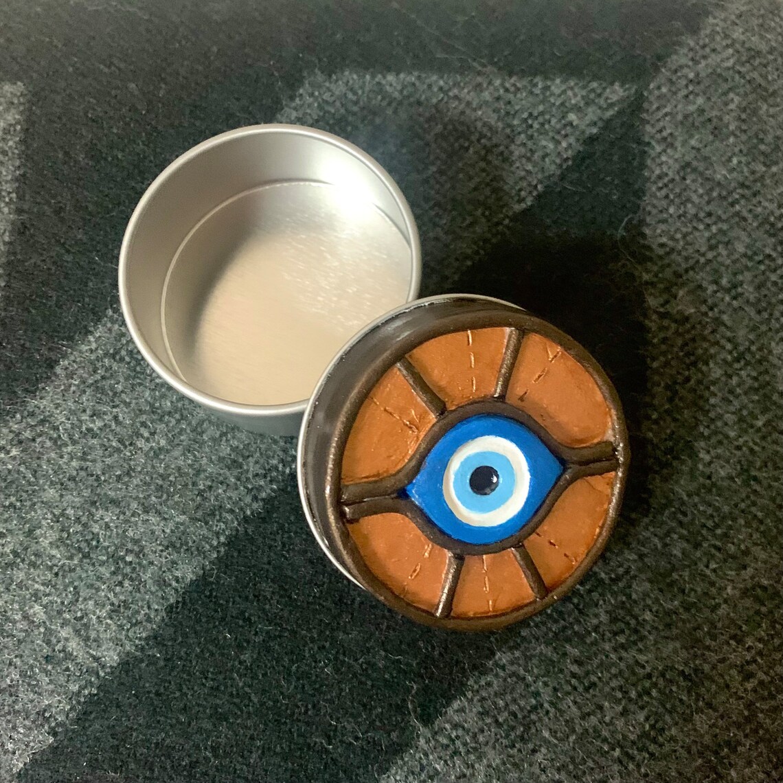 Evil Eye Findings Tin Container - Etsy