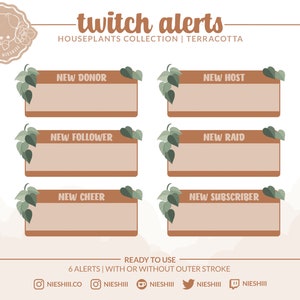 Twitch Stream Package / Plant Aesthetic / Cute Houseplants / Streamer ...