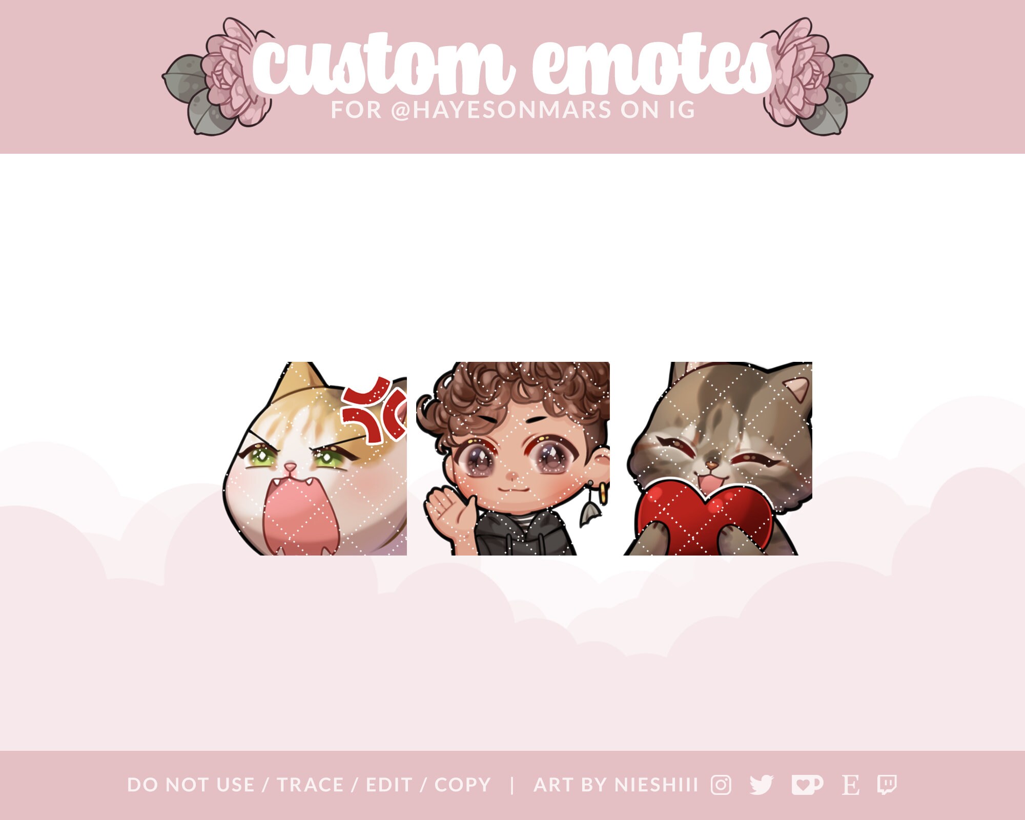 Custom Twitch Emote / Kawaii Aesthetic / Streamer / Cute Emote - Etsy