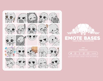 Customizable Twitch Emote / Kawaii Aesthetic / Streamer / Custom Art ...