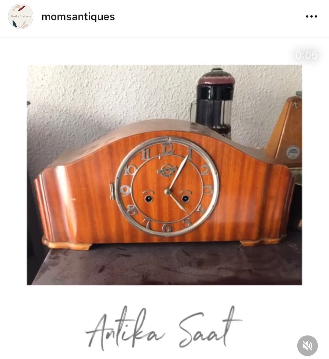 Antique Table Clock - Etsy