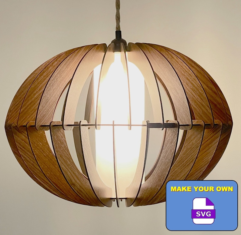Pendant Light SVG | Lamp SVG | Svg Digital Download | Laser Part Files ...