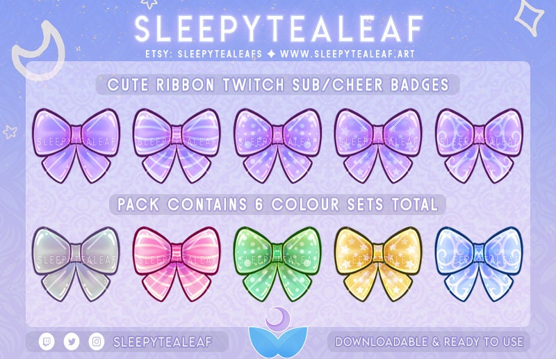 Digital Colorful Ribbon Icons Bit Badges Colorful Ribbon Twitch Sub ...