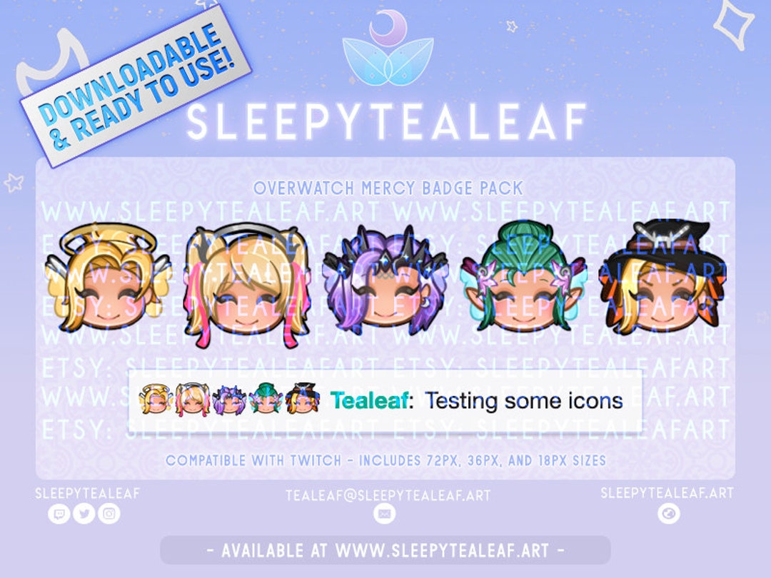 Overwatch Mercy Skin Badges - Etsy