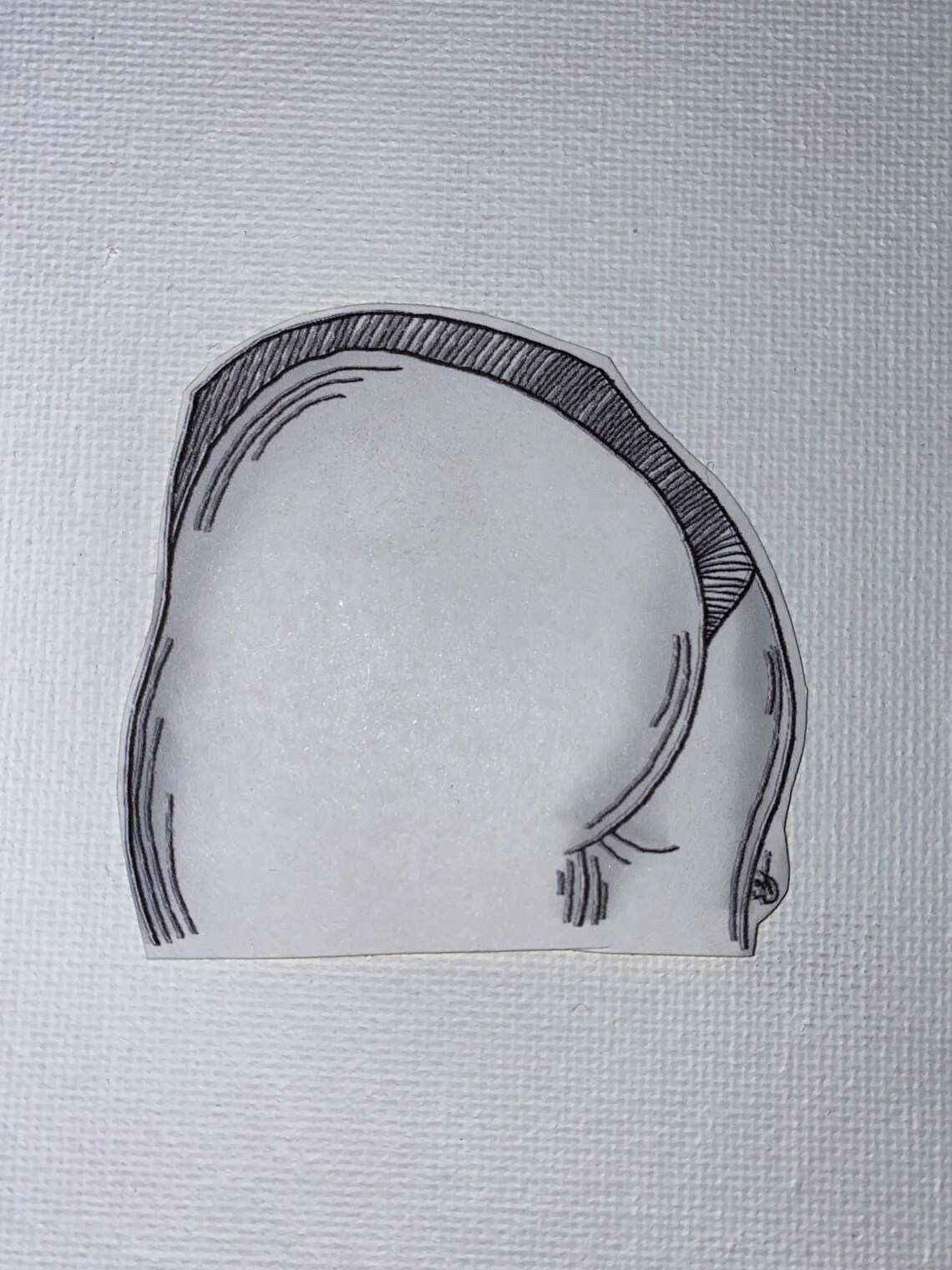 Hand drawn bum butt booty sticker | Etsy